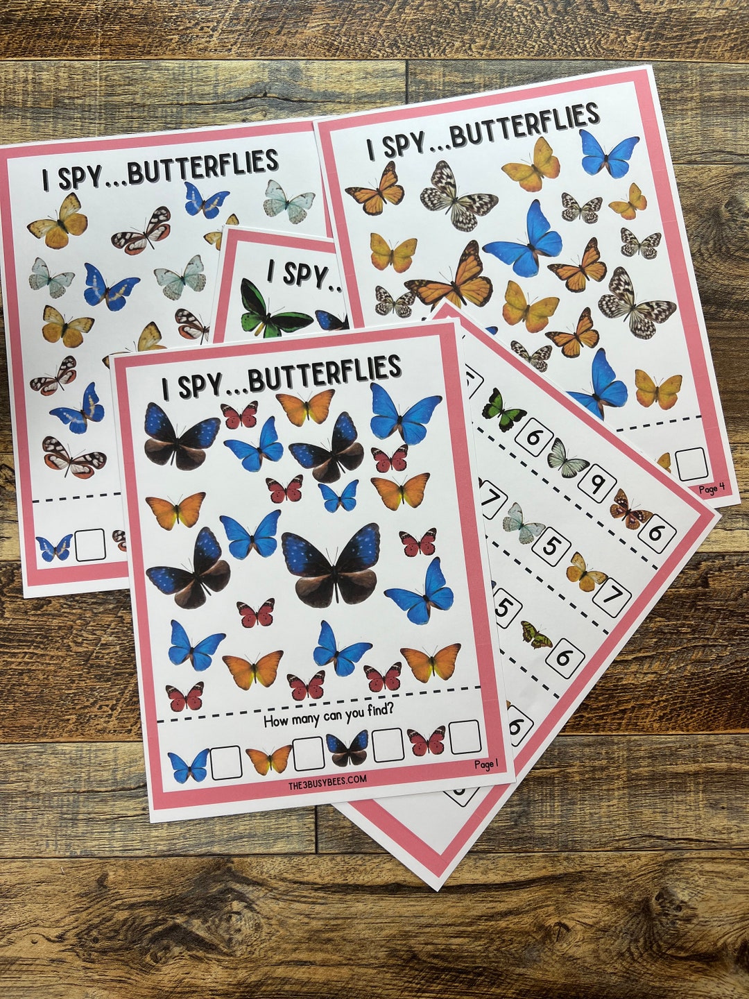 Butterfly I Spy Printable Insect Learning Mini Beasts - Etsy