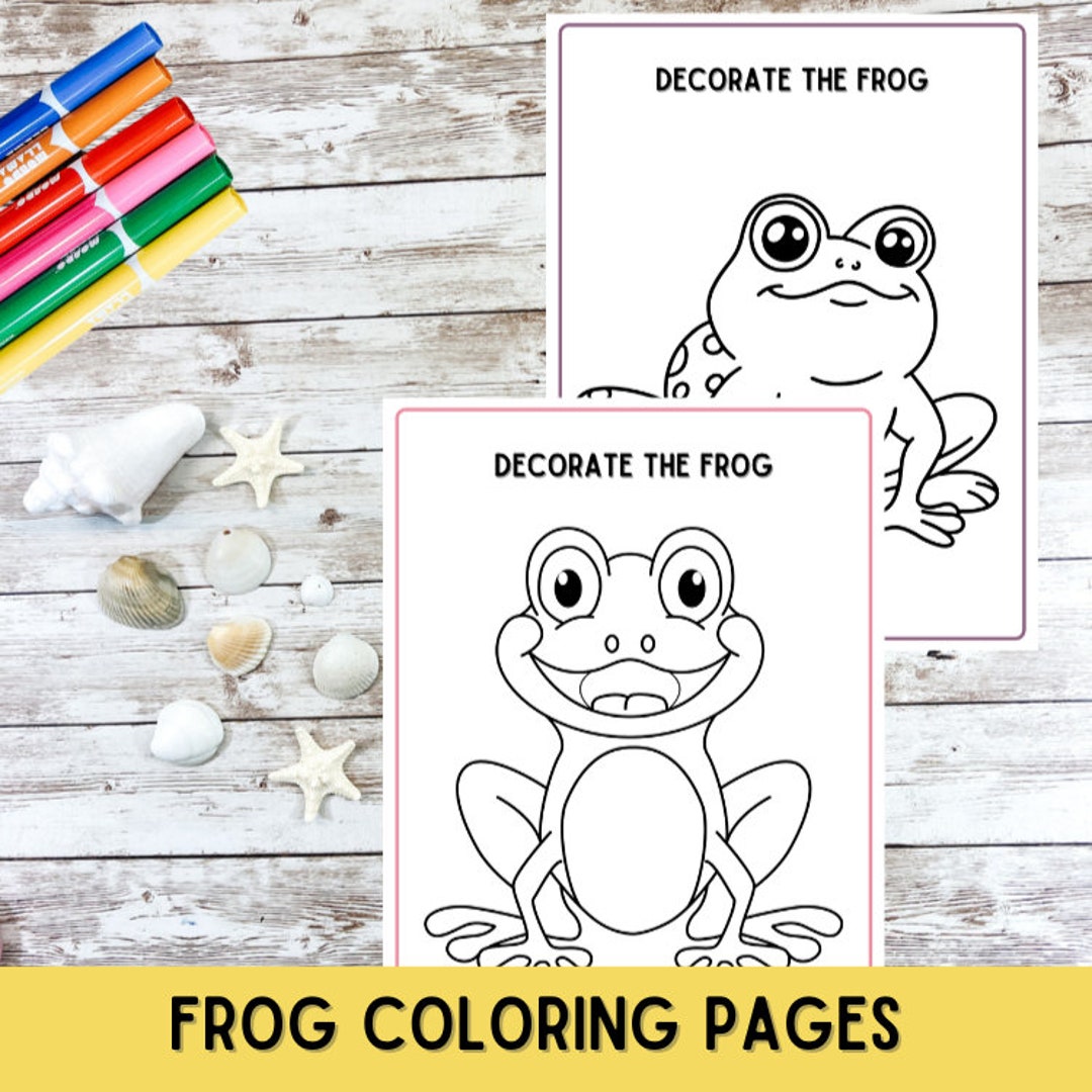 Decorate the Frog Printable / Art Activity / Preschool Learning / Frog ...