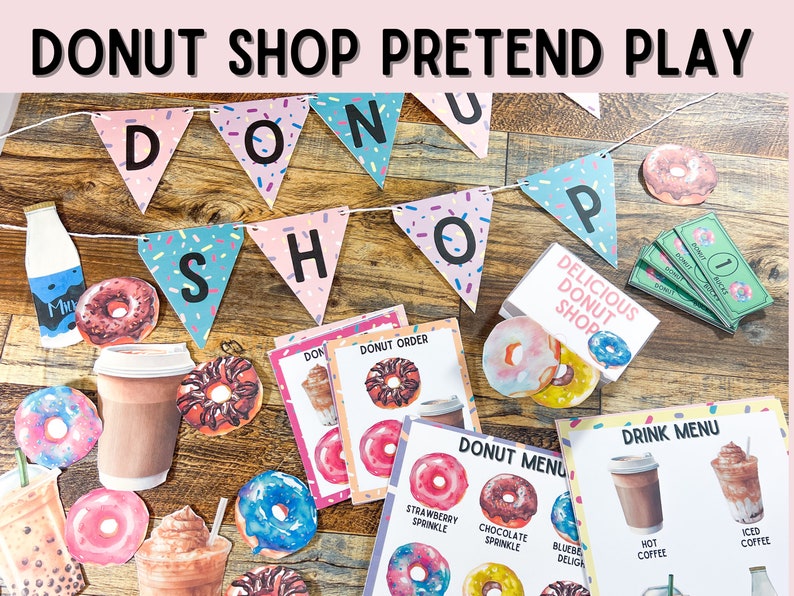 Donut Shop Pretend Play Printables Dramatic Play Donut Day