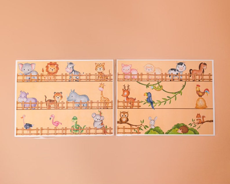 Noahs Ark Animal Matching Printable • Montessori Printable ...