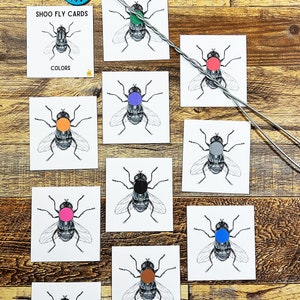 Shoo Fly Colors Flash Cards Printable • Preschool Printable • Color ...