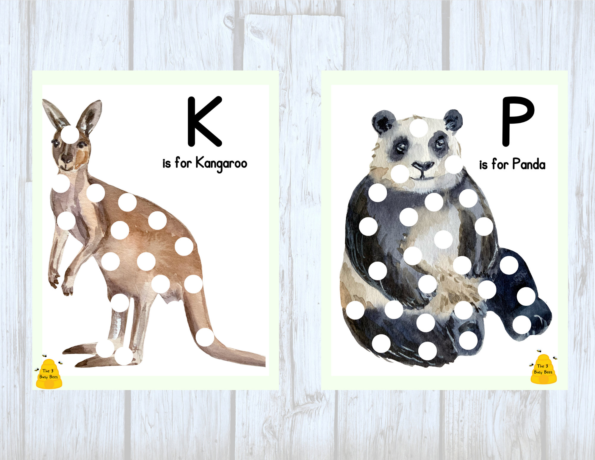 Zoo Animals Dot Marker Sheets Montessori Printable Do-a-dots Busy ...