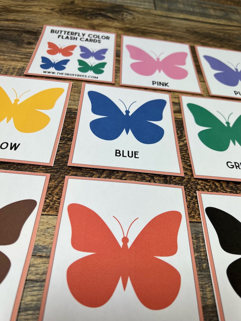 Butterfly Color Matching Printable Preschool Printable Color Learning ...