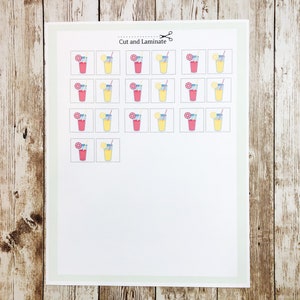 Lemonade 10 Frame Cards Printable Lemonade Number Learning - Etsy