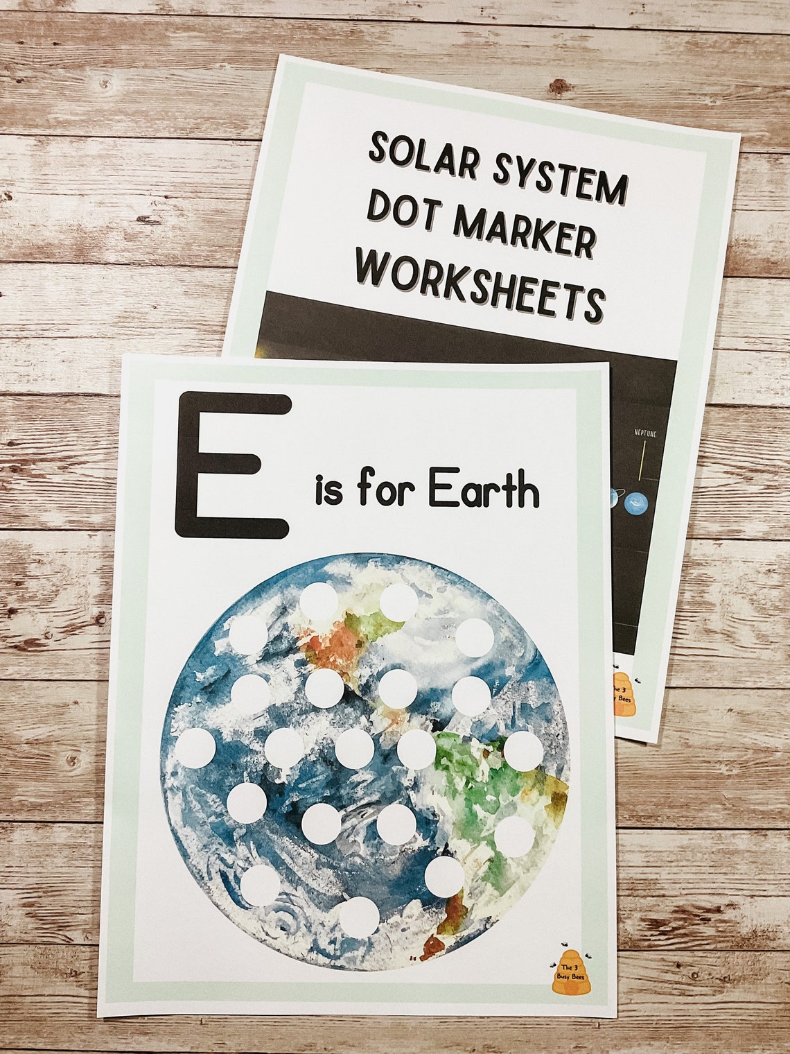 Solar System Dot Marker Worksheets • Solar System Learning • Planets ...