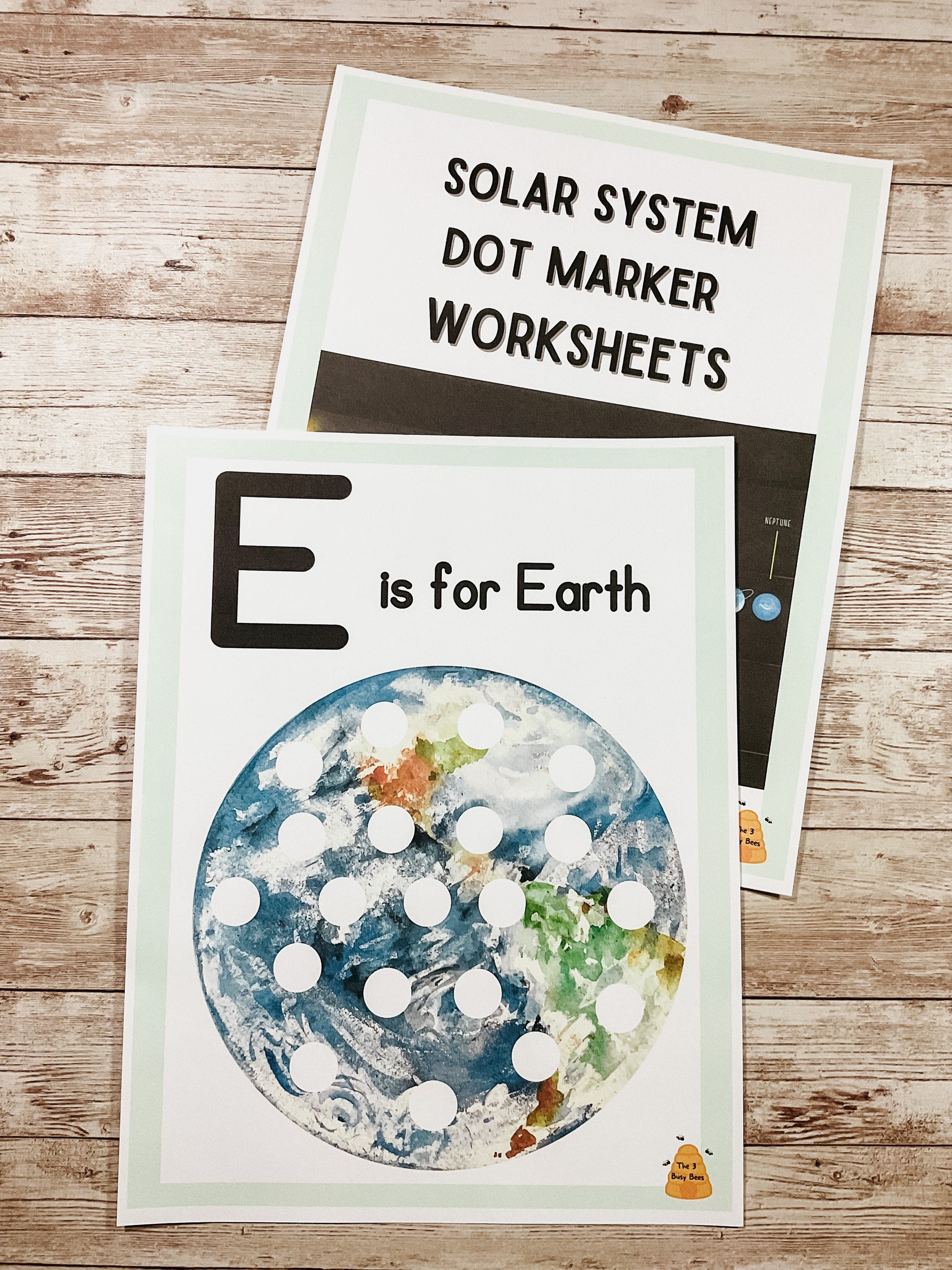 Solar System Dot Marker Worksheets Solar System Learning Planets ...