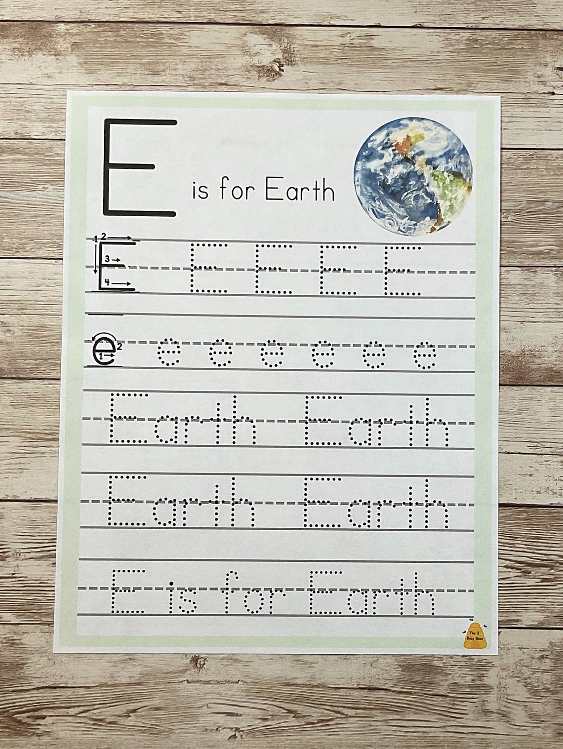 Solar System Letter and Word Tracing Solar System Learning - Etsy