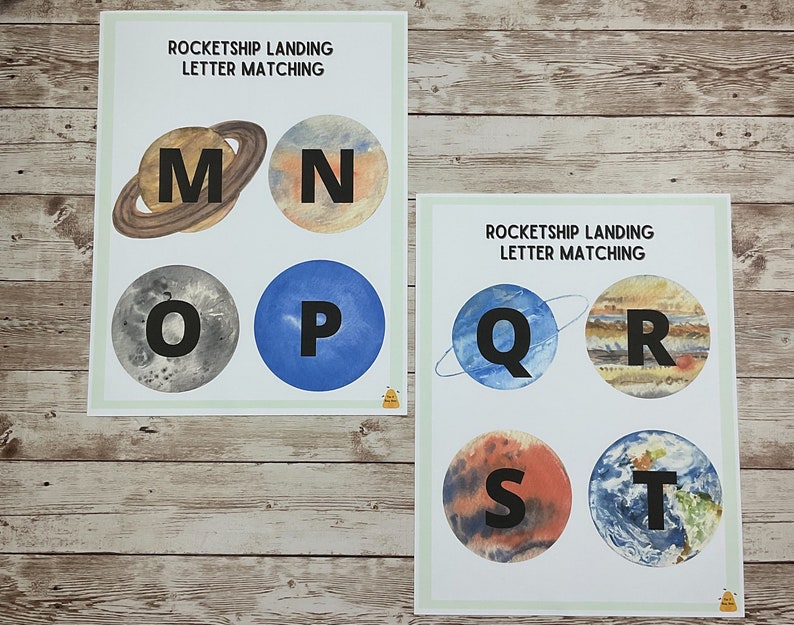 Rocketship Landing Alphabet Learning Game • Solar System Learning ...