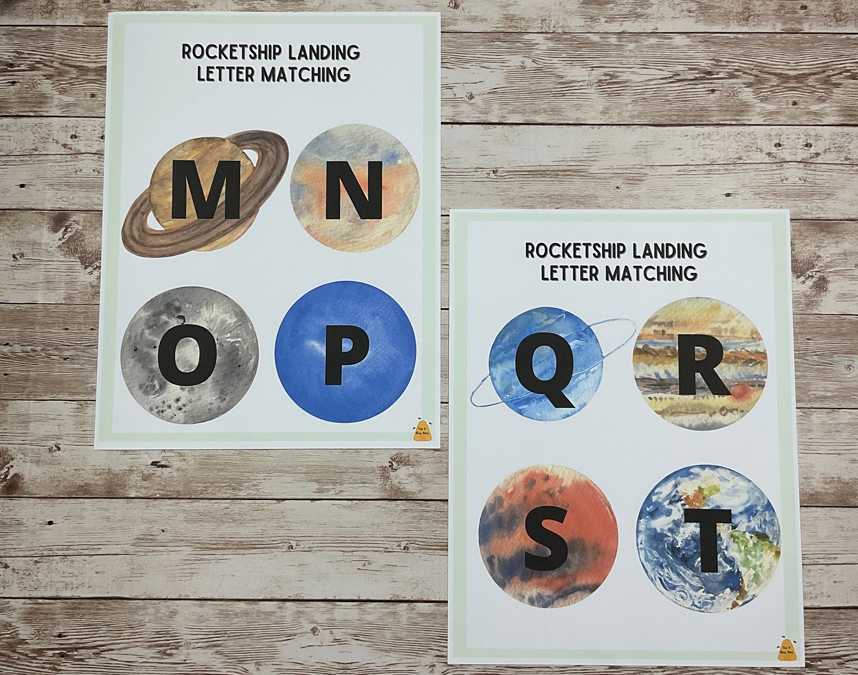 Rocketship Landing Alphabet Learning Game • Solar System Learning ...