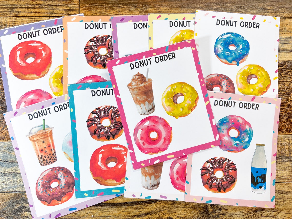 Donut Shop Pretend Play Printables // Dramatic Play // Donut Day ...