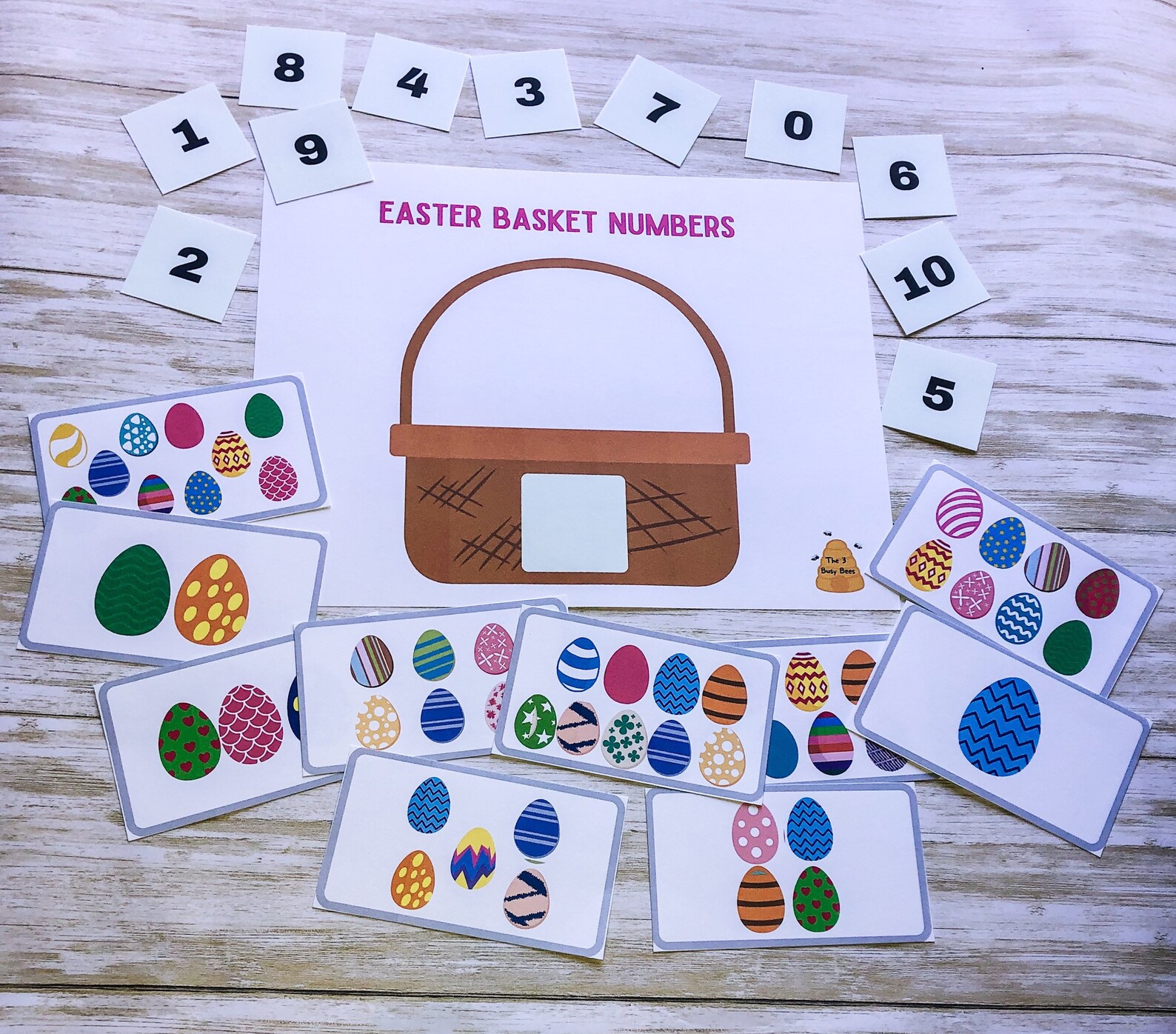 Easter Basket Counting Printable • Easter Printable • Number Printable ...