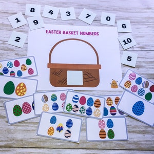 Easter Basket Counting Printable • Easter Printable • Number Printable ...