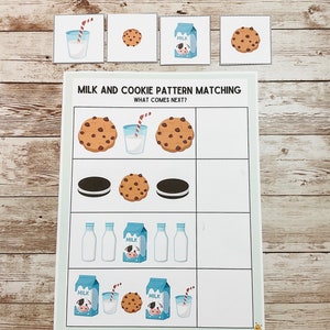 Milk and Cookie Mini Bundle • Preschool Learning • Busy Binder Activity ...