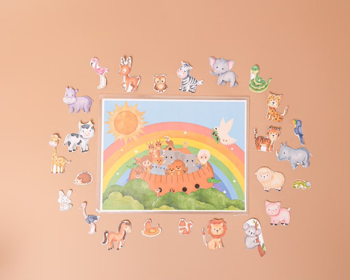 Noahs Ark Animal Matching Printable • Montessori Printable ...