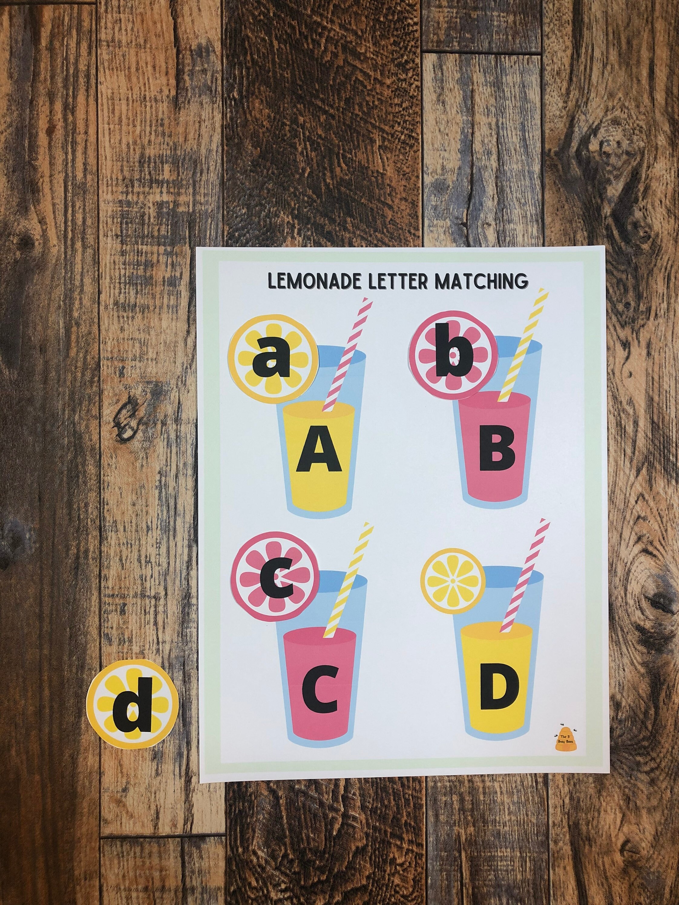 Lemonade Letter Matching Printable Letter Matching Printable Preschool ...