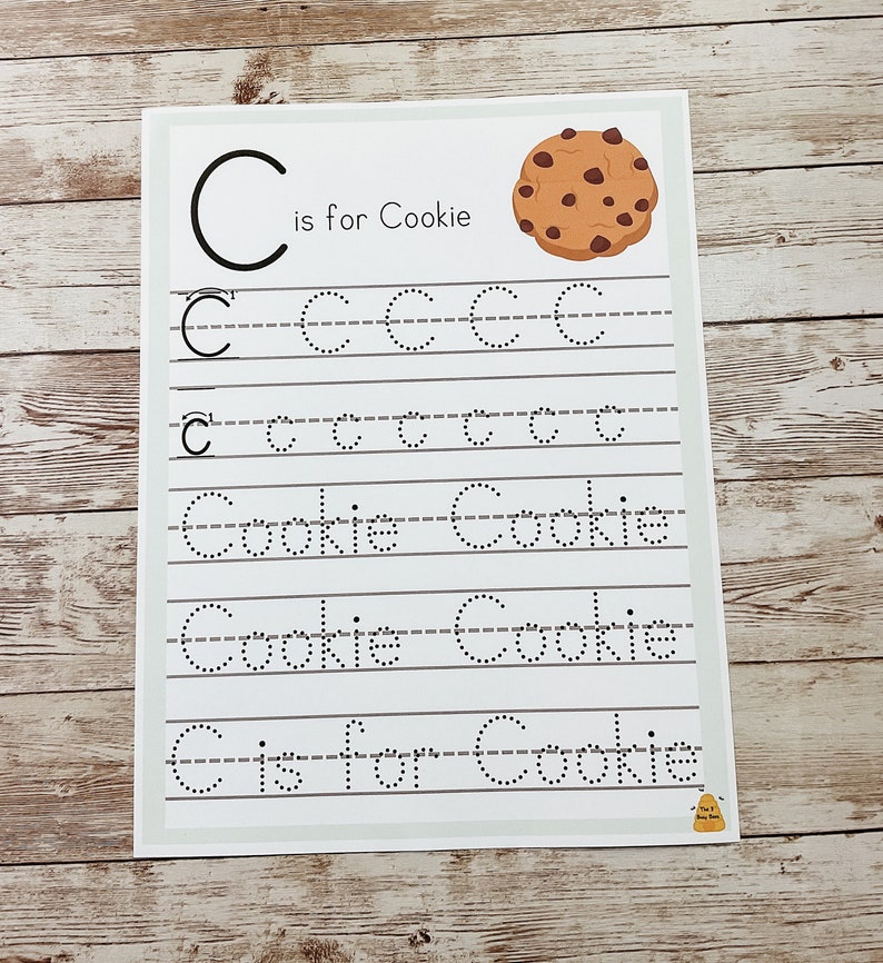 Milk and Cookies Letter and Word Tracing • Letter M Tracing • Preschool ...