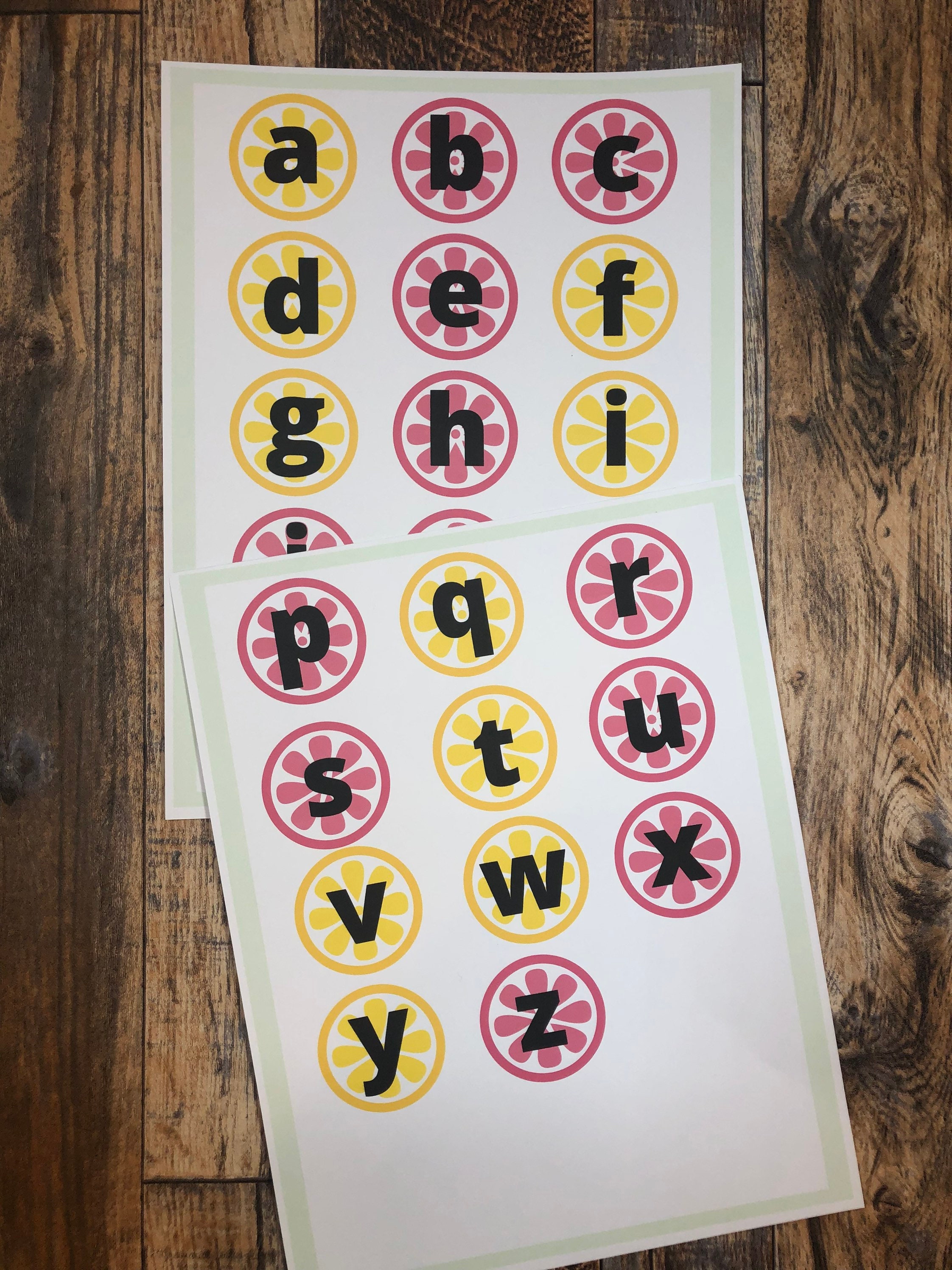 Lemonade Letter Matching Printable Letter Matching Printable Preschool ...