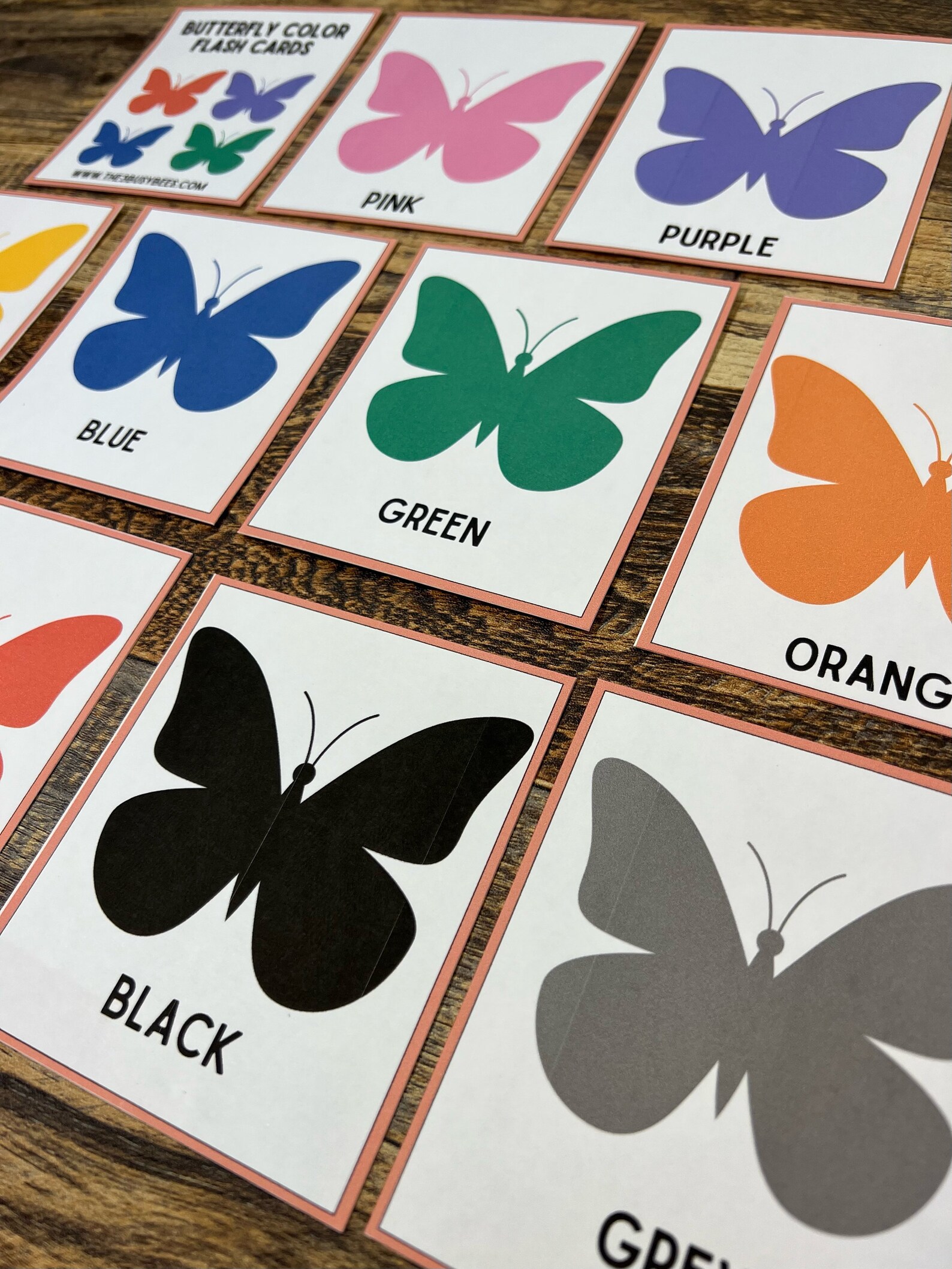 Butterfly Color Matching Printable Preschool Printable Color Learning ...