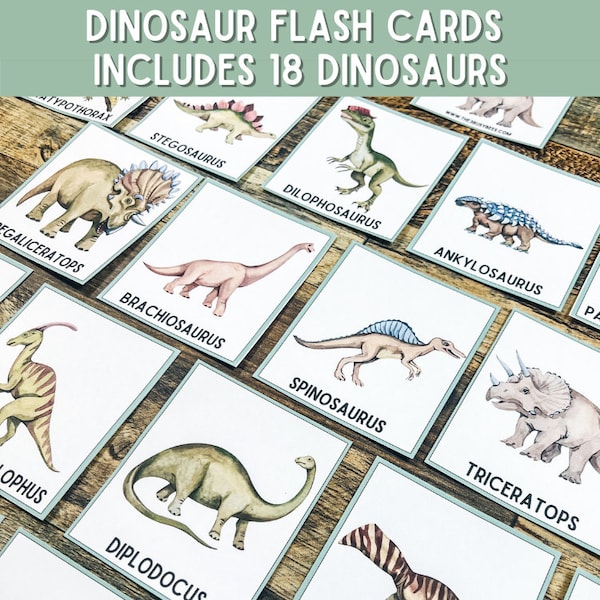 Dinosaur Cards - Etsy