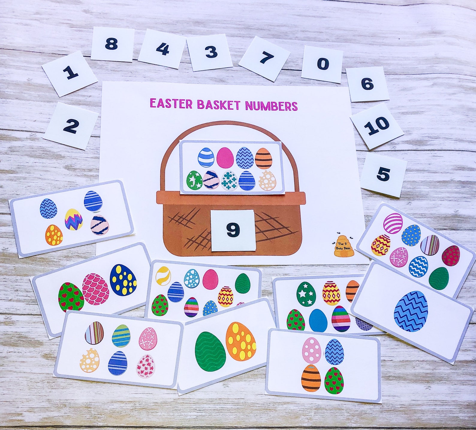 Easter Basket Counting Printable • Easter Printable • Number Printable ...