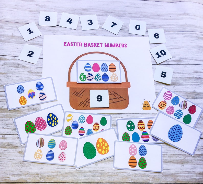 Easter Basket Counting Printable • Easter Printable • Number Printable ...