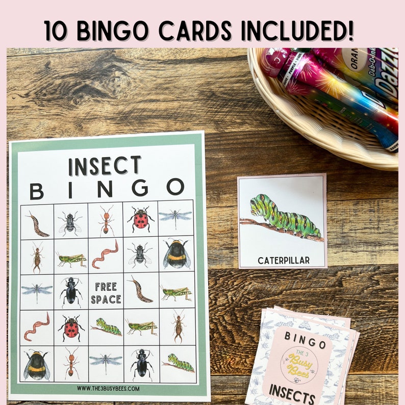 Insect Bingo Printable • Insect Learning • Mini Beasts Printable • Busy ...