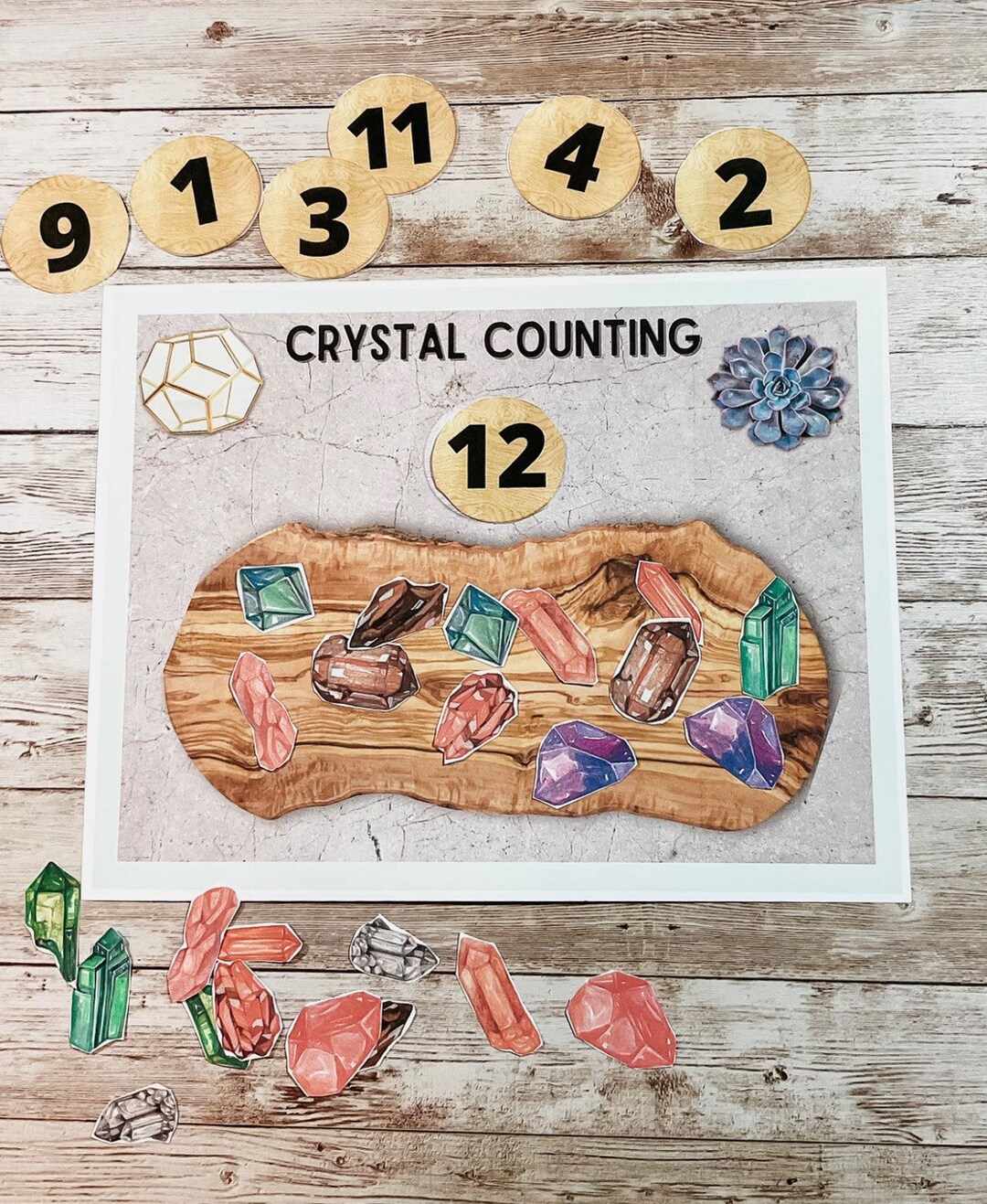 Crystal Counting Printable • Preschool Printable • Homeschool ...
