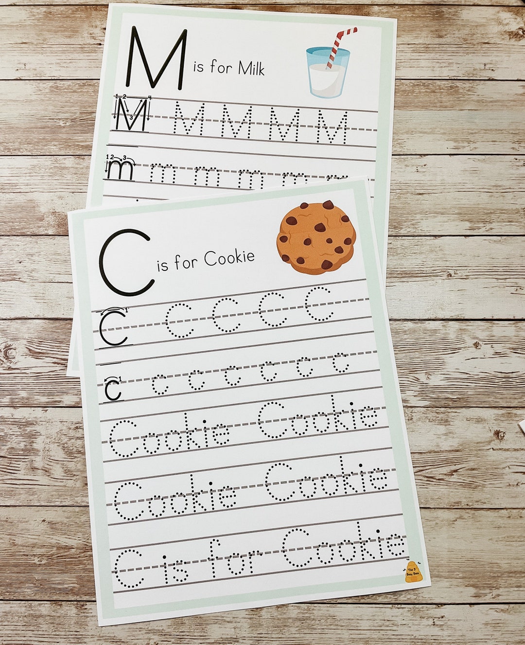 Milk and Cookies Letter and Word Tracing • Letter M Tracing • Preschool ...
