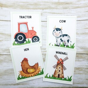 Barnyard Printable Flash Cards • Montessori Printable • Educational ...