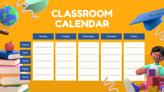 Calendar for Your Class - Etsy