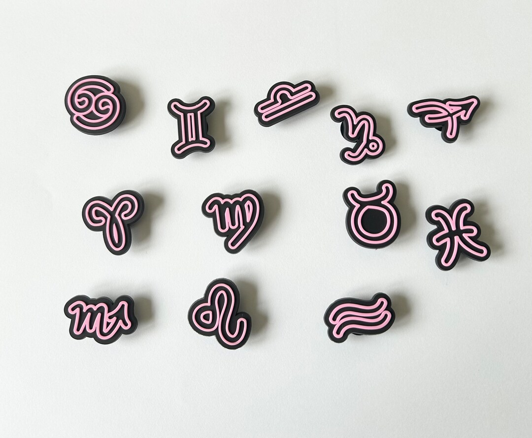 Pink Star Sign Croc Charm Jibbitz - Etsy