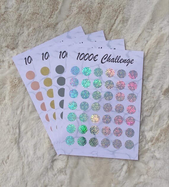 Scratch Cards Sparchallenge 1000 Euro A4 - Etsy
