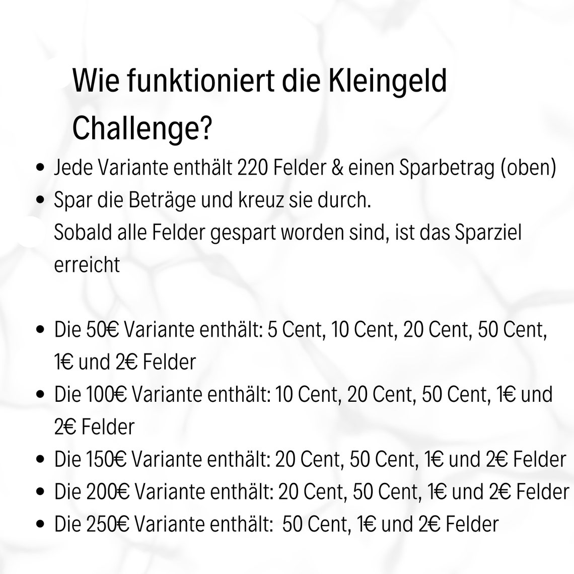 Die Kleingeld Challenge l Kleingeld macht auch Geld l passend - Etsy.de