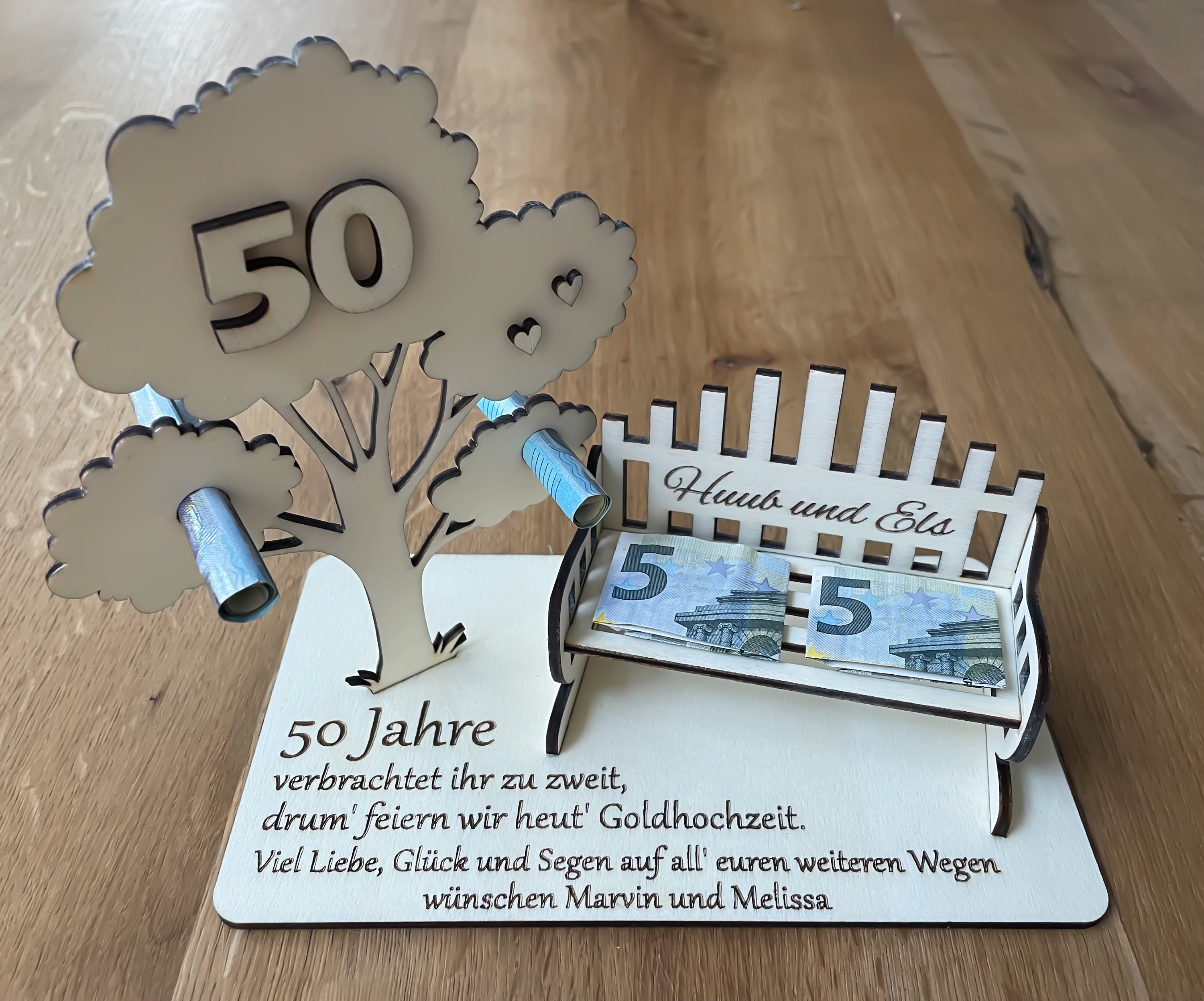 Rentnerbank | Geschenk zur Rente | Ruhestand | Holz | Goldene Hochzeit ...