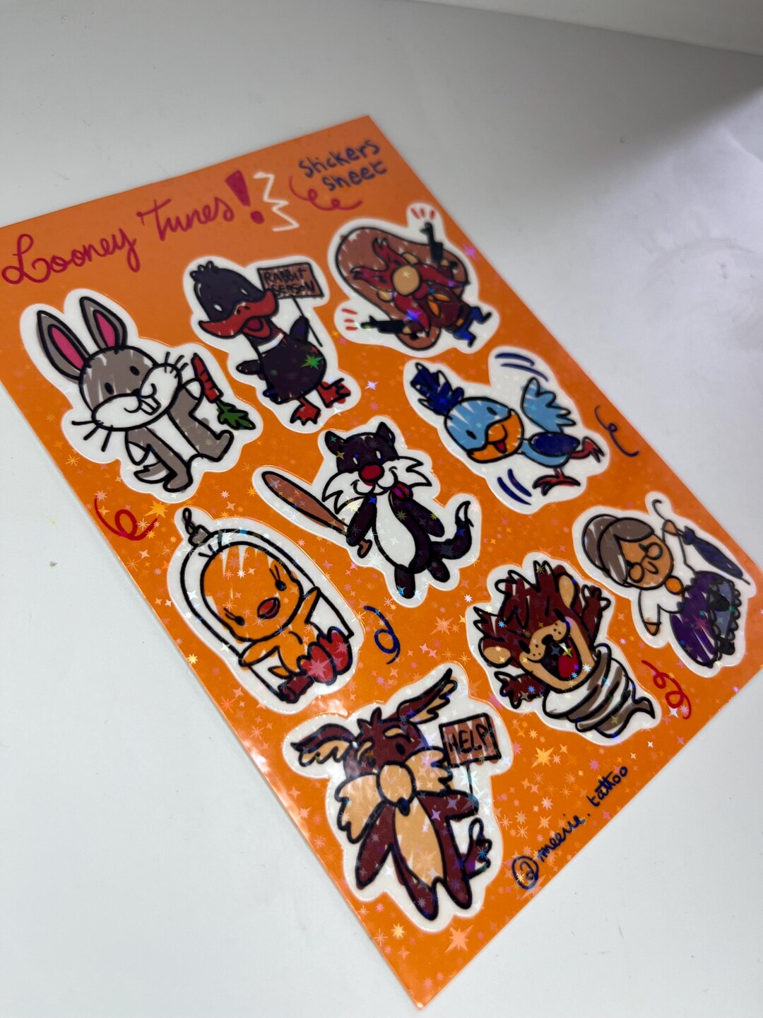 STICKER SHEET - TOONS - Etsy