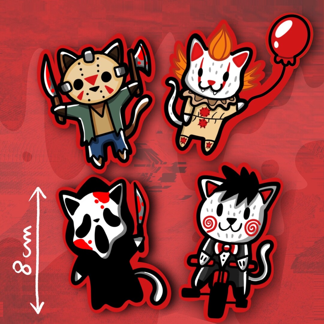 STICKER PACK - Horror Cats - Etsy