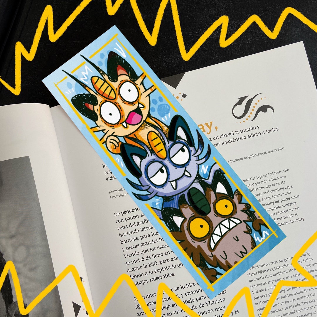 MEOUWTH - POKEMOUNE - Bookmark - Etsy