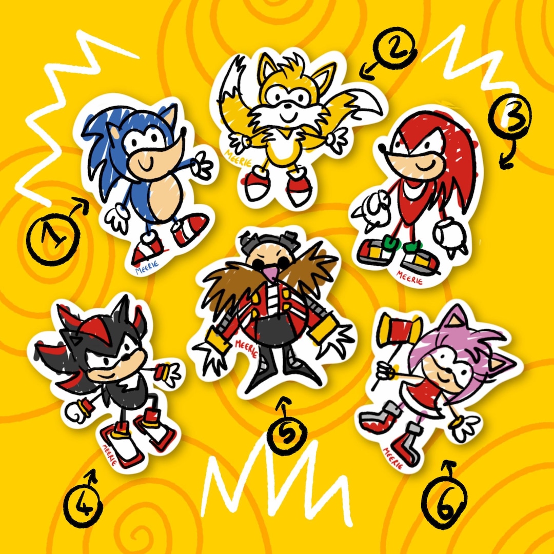 HOLOGRAPHIC STICKER - Sonic - Etsy