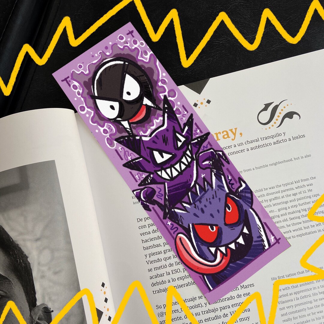 Gastly Haunter & Gengar POKEMON Bookmark - Etsy