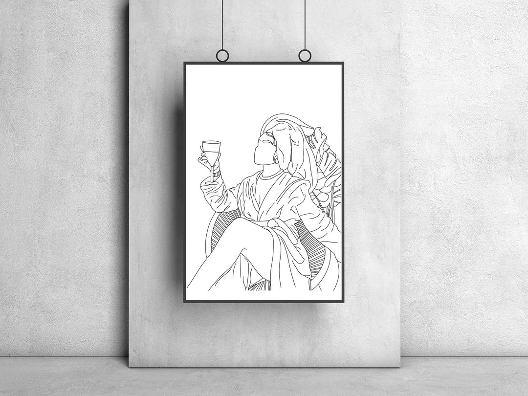Boujee Illustration POSTER/DIGITAL, Luxury Poster, Fancy Art, Feminine ...