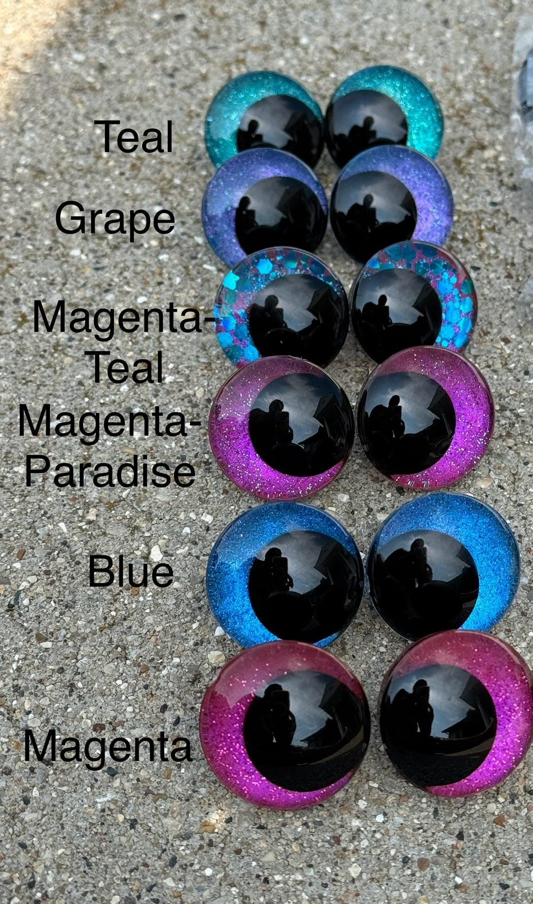 Hand Painted Safety Eyes: Amigurumi Crochet Plush Eyes - Etsy