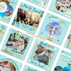 Bundle #2 - Travel Agent Marketing Quotes Post Templates - Travel Agent ...