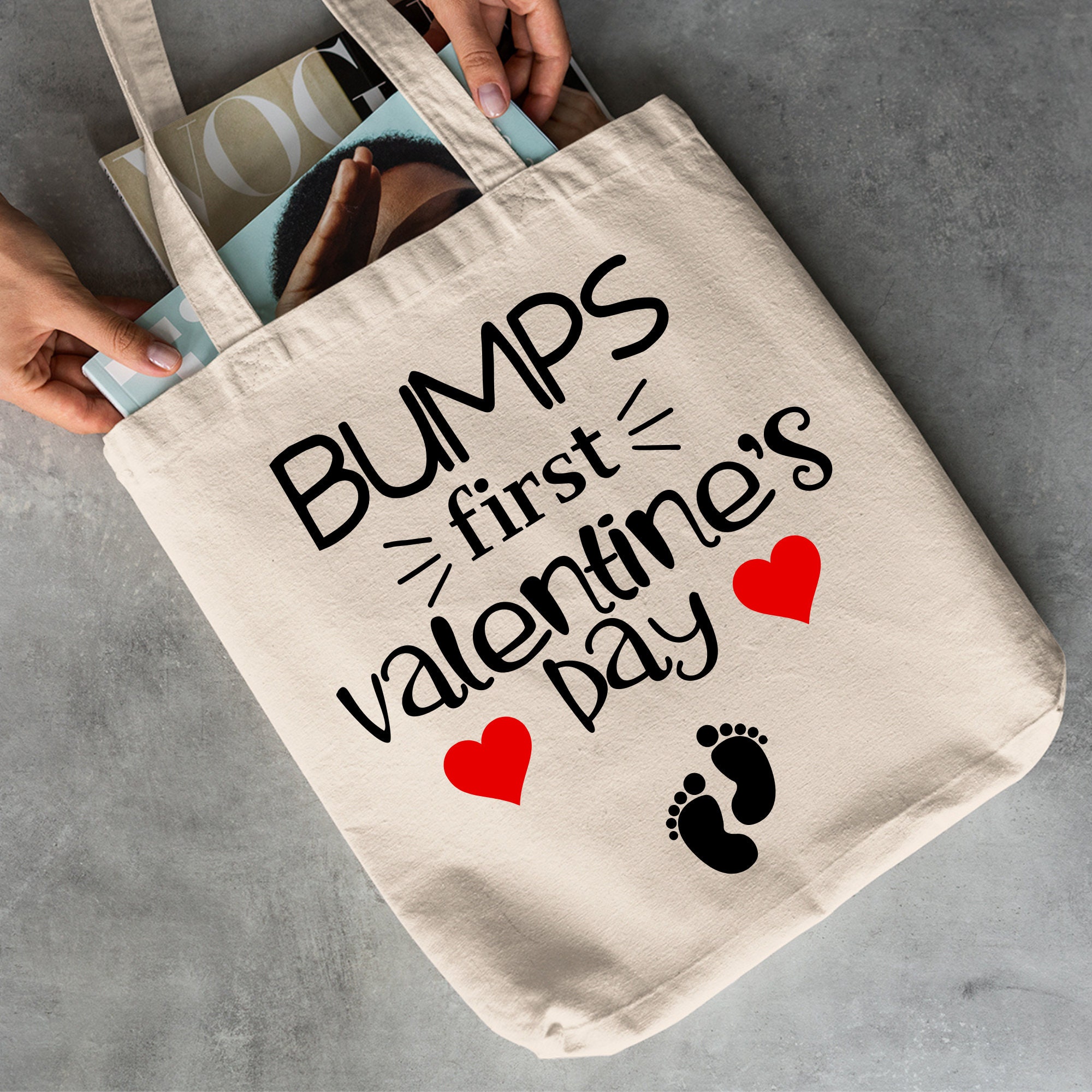 Bumps First Valentine's Day Digital Downloadbaby Announcement Design ...