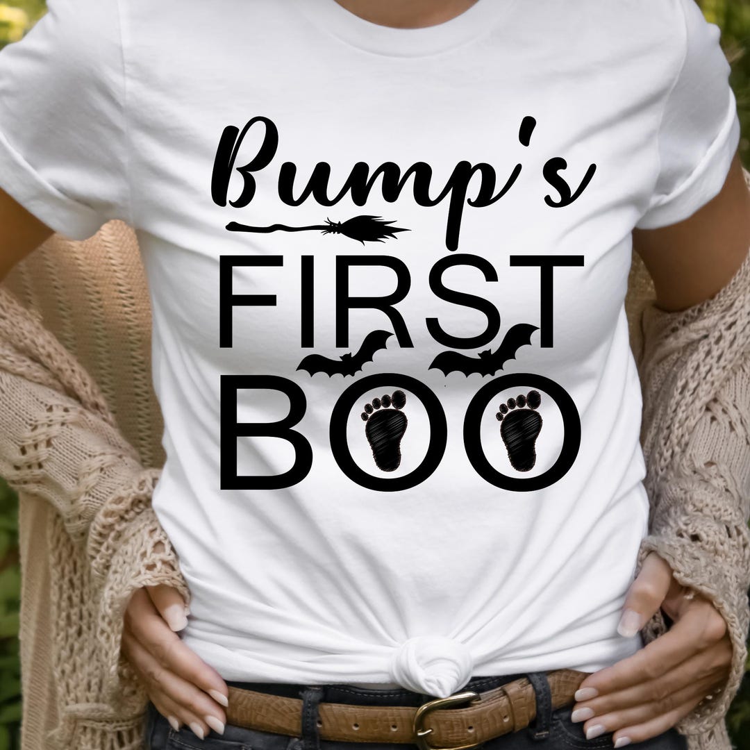 Bump's First BOO PNG Digital Download Sublimation, Couples Halloween ...