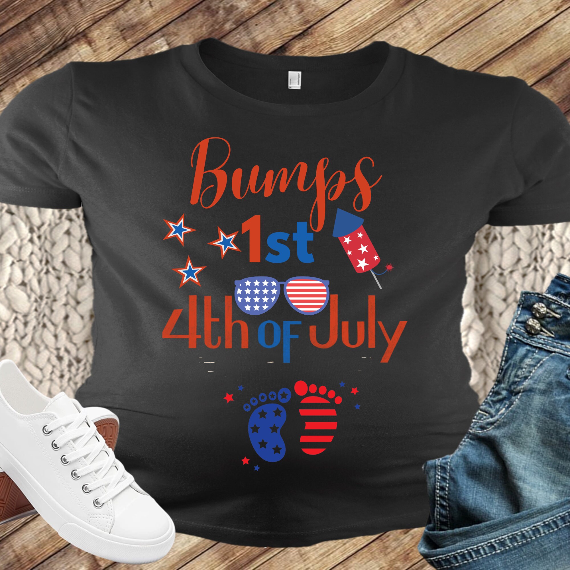 Independence Day Bumps 1st 4th of July Expecting Mommy PNG Digital ...
