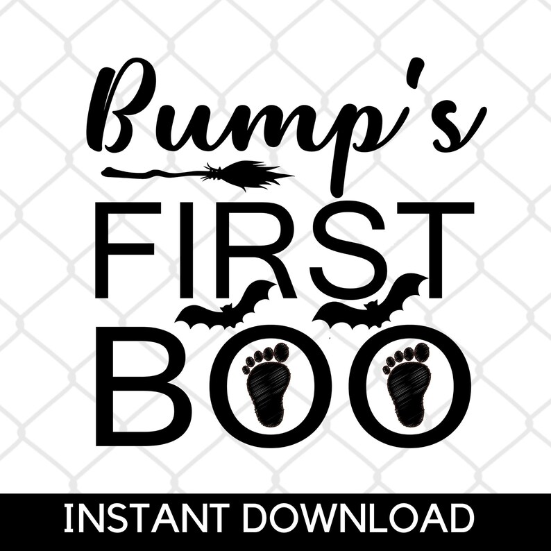 Bump's First BOO PNG Digital Download Sublimation, Couples Halloween ...