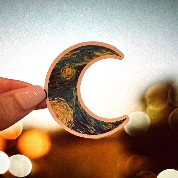 Crescent Moon Decal - Etsy