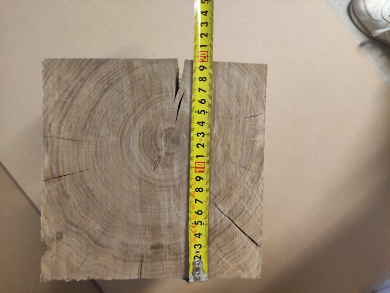Wooden Oak Cube Wooden Stump Oak Block Fully Natural Raw Crude Material ...