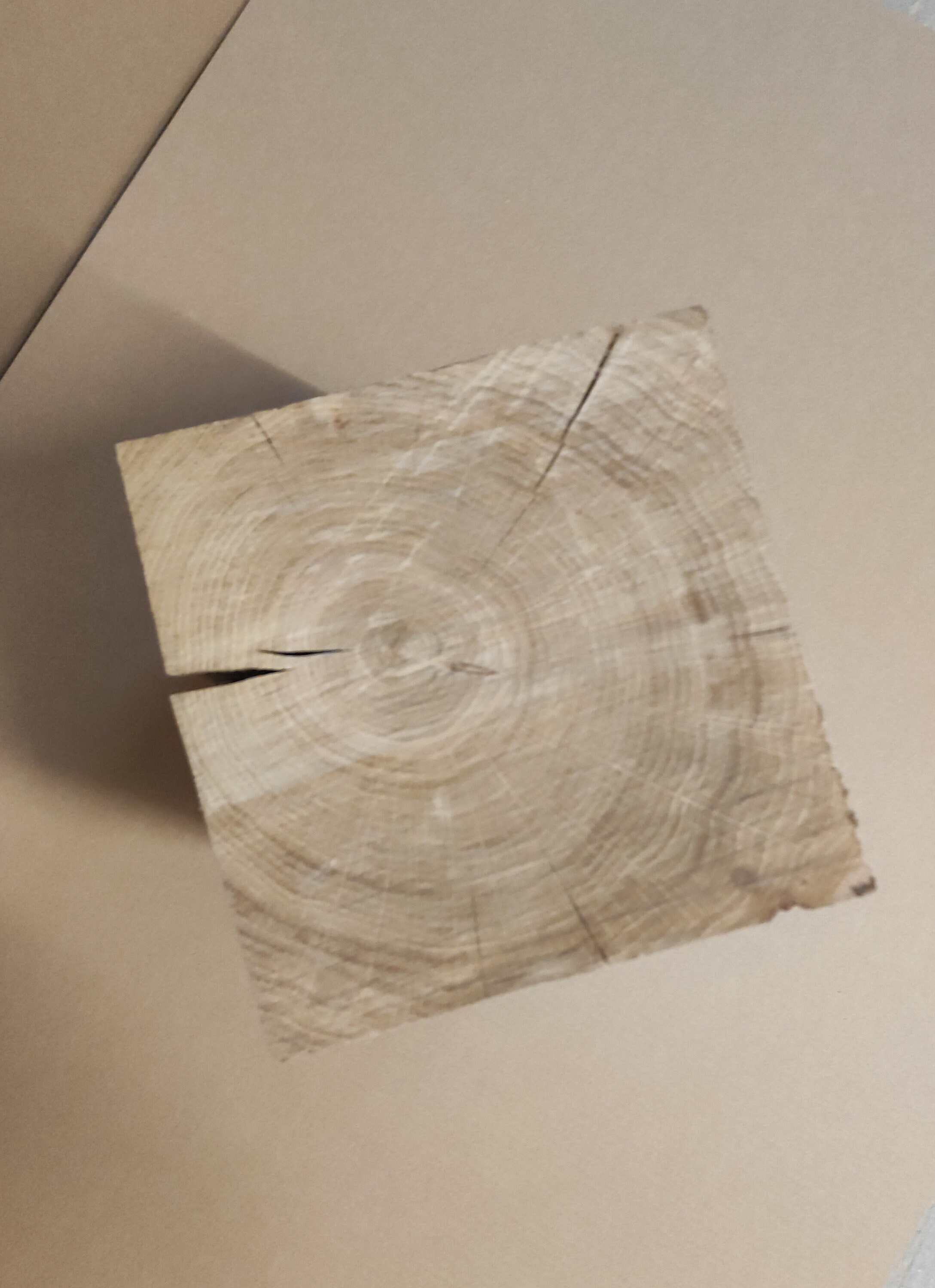 Wooden Oak Cube Wooden Stump Oak Block Fully Natural Raw Crude Material ...