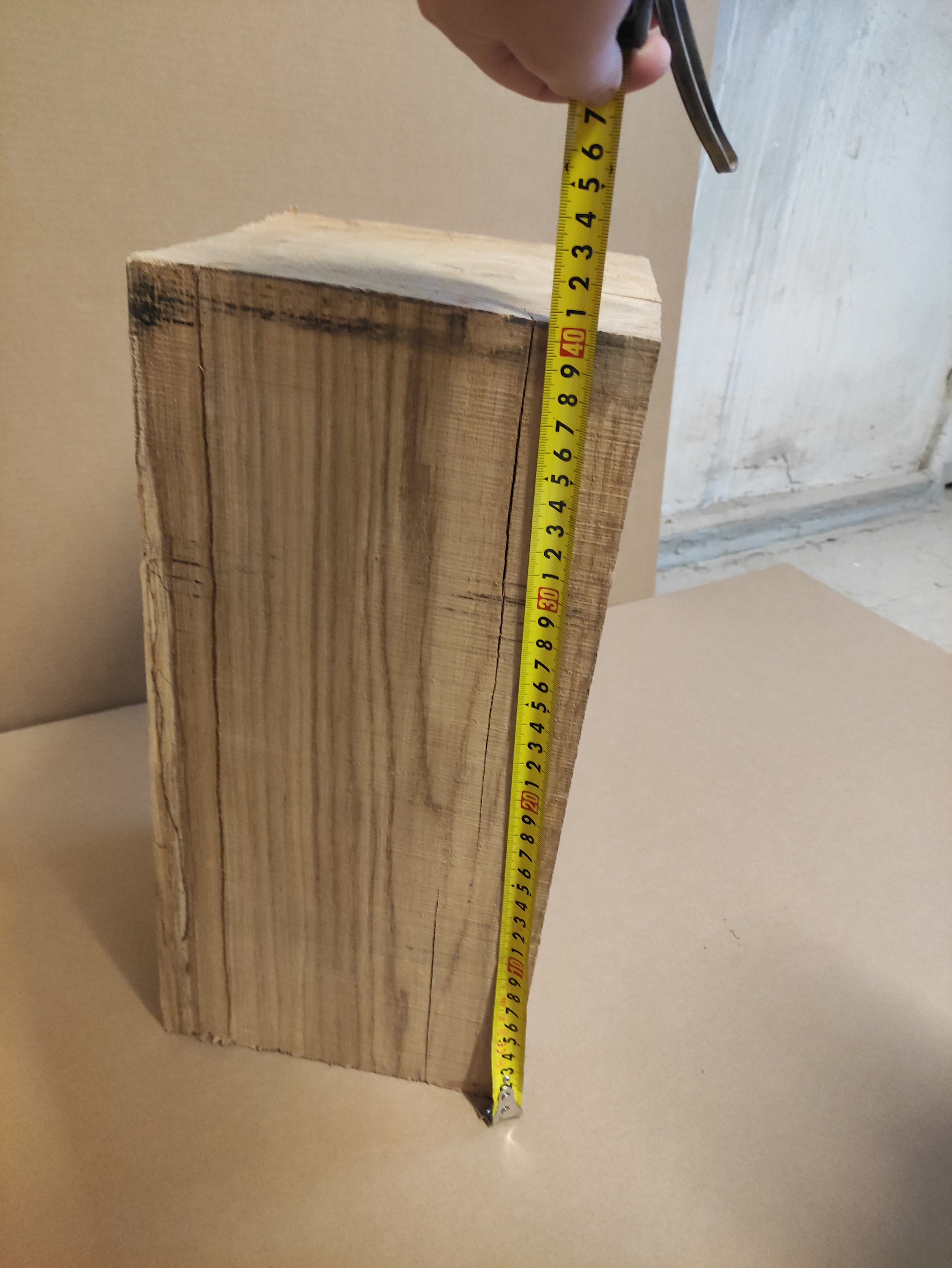 Wooden Oak Cube Wooden Stump Oak Block Fully Natural Raw Crude Material ...